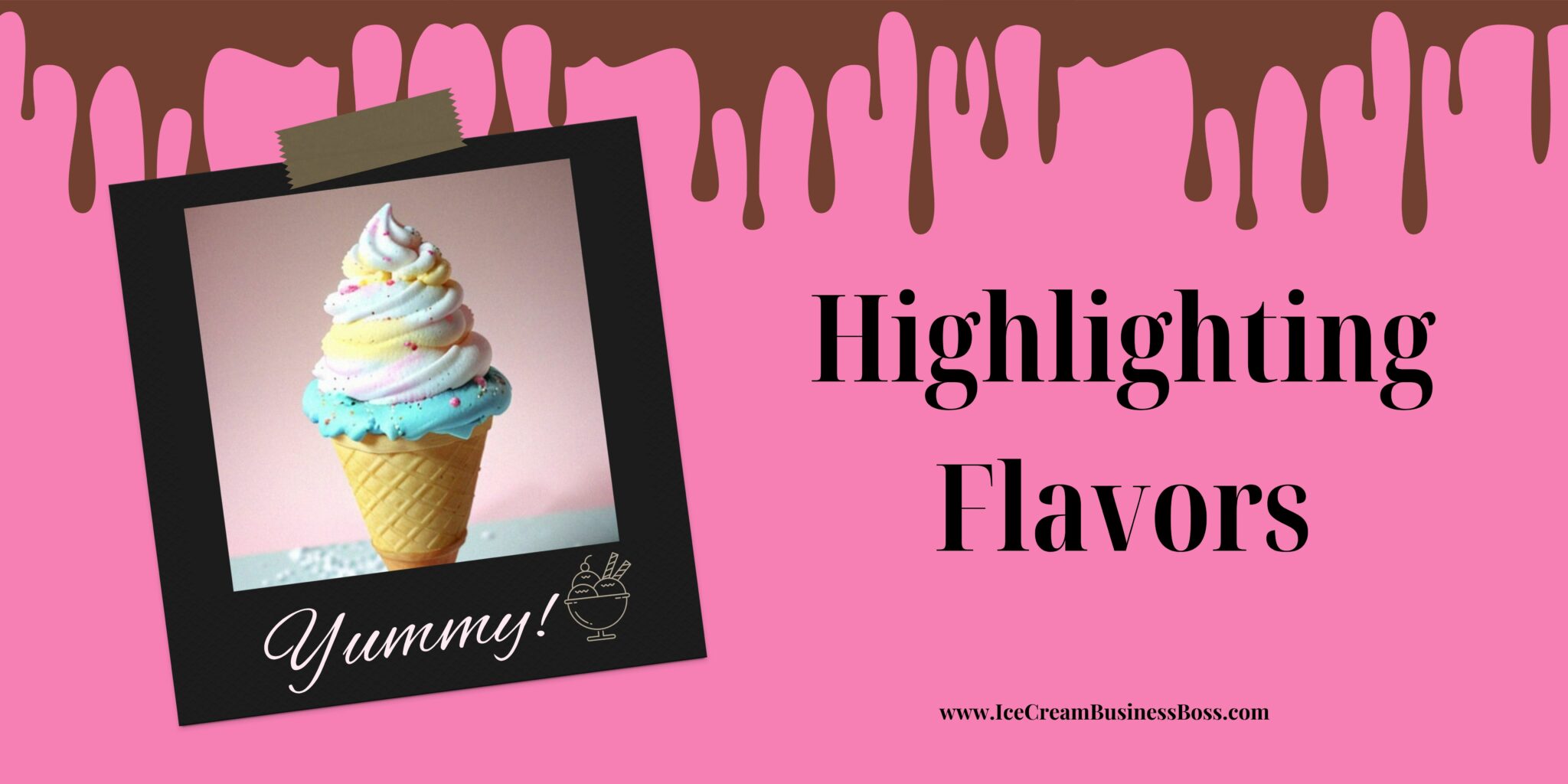 Conveying Sweetness: Creating an Irresistible Ice Cream Shop Banner ...